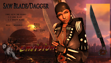 Second Life Marketplace - [Envision] Saw Blade/Dagger